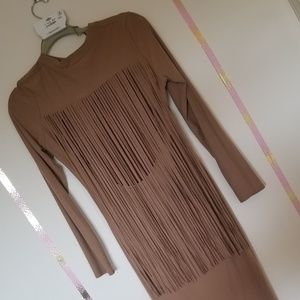 GoJane | Dresses | Faux Suede Nude Dress | Poshmark